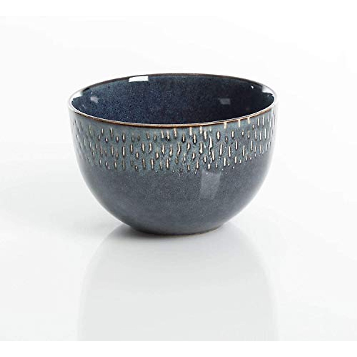 Gibson Elite Matisse 16 Piece Double Bowl Dinnerware Set, Cobalt Blue