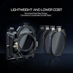 Tilta Mirage Matte Box | 4” x 5.6” and New 95mm Circular Filters | (67/72/77/82mm) Adapter Rings | Lightweight | Cartridge Filter Design | Prevents Vignetting | (Matte Box)