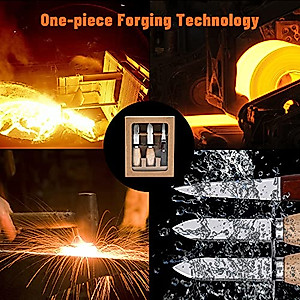 Amourate Oyster Shucking Knife Oyster Knife, Set of 3 Oyster Shucker with Premium Wood-handle and 1 Pairs Level 5 Protection Gloves, Knife and Glove Set for Seafood Lovers (3Knifes+1Glove)