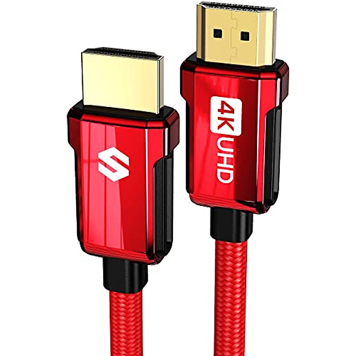 Silkland 4K HDMI ARC Cable for Soundbar, 4K 60Hz HDMI 2.0 Cable 6.6ft, (18Gbps, ARC, HDCP 2.2, HDR, 3D), High Speed 4K Ultra HD, Compatible for Samsung, Vizio, Sono, Bose, LG Sound bar, UHD TV, Red