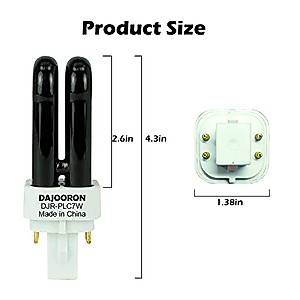 DAJOORON 41050 Replacement Bulbs for DT250IN, DT1100, DT1210 Insect Traps Mosquito Killer Mosquito Trap, 1/2 Acre