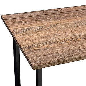 ReadyNow 35.5" Foldable Computer, Space-Saving Compact Writing Desk, Mobile Workstation with Adjustable Levels Pads, Brown