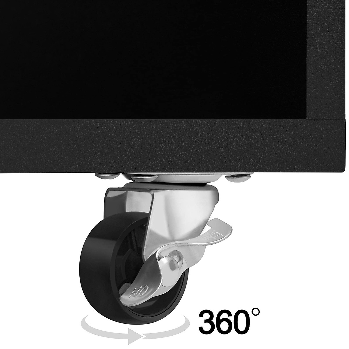 Yaheetech 2 Drawer Lateral File Cabinets with 4 Open Storage Shelves for Letter Size A4 Size, Mobile Large Filing Cabinet Printer Stand on Wheels for Home Office Black/Rustic Brown