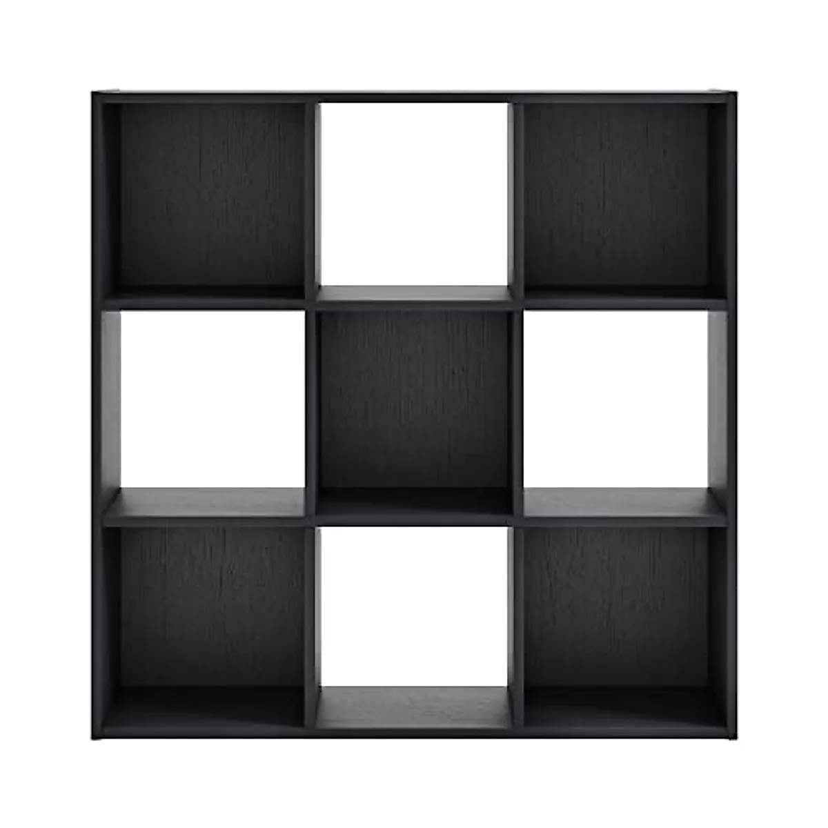 Signature Design by Ashley Langdrew Contemporary 9 Cube Storage Organizer or Bookcase, Black