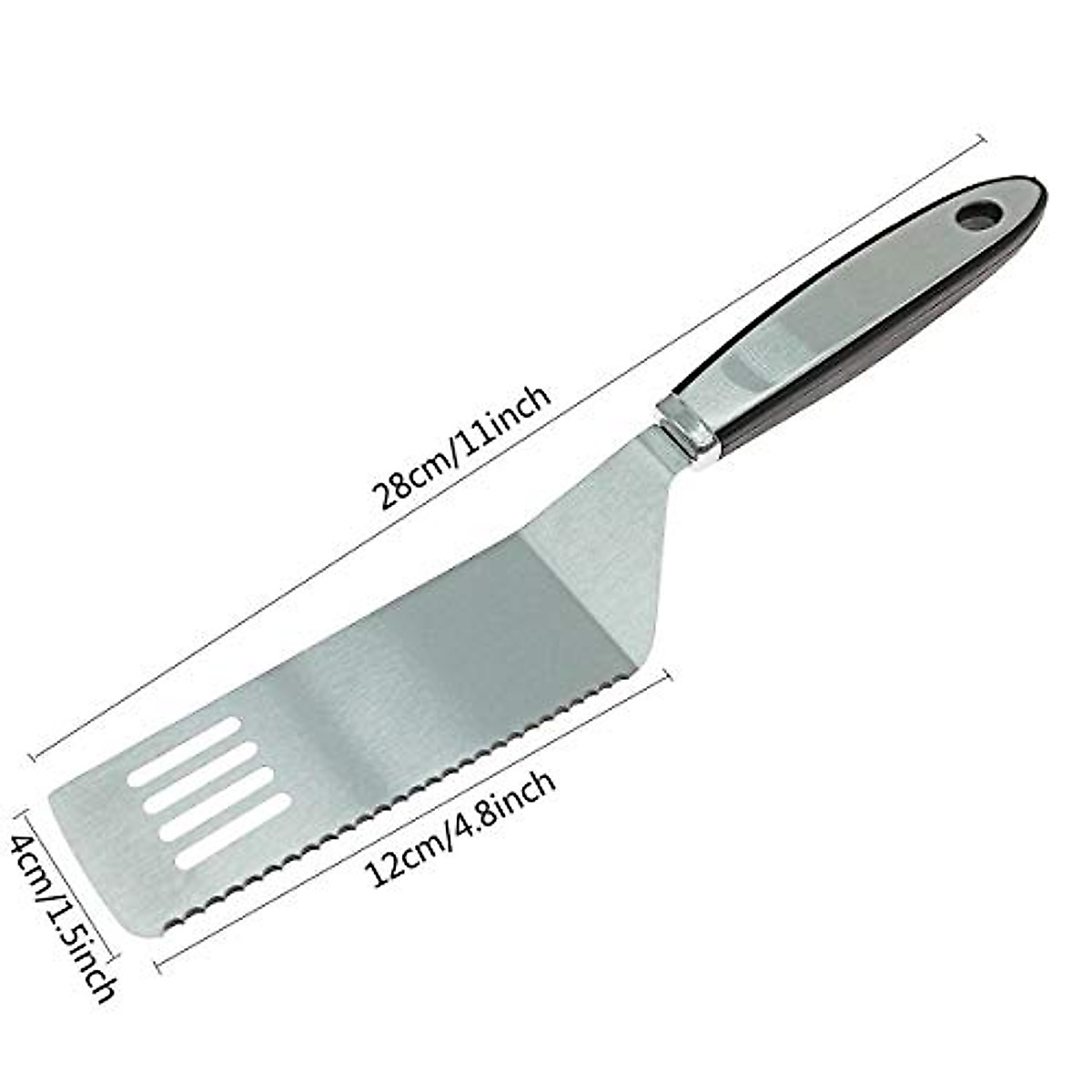Cake Server Pie Server Spatula Set, Stainless Steel Cake Cutter Cut and Serve,Serrated Spatula and Pizza Cut Turner Lift Transfer Pie Shovel Server