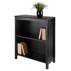 Winsome Terrace Storage Shelf 3-Tier Wide in Espresso, 26-Inch