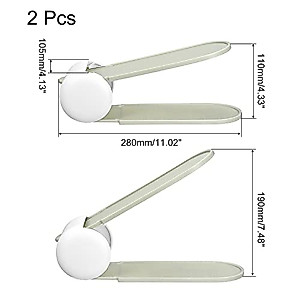uxcell Shoe Slots Organizer PP Adjustable Double Layer Shoes Storage Rack Green, 2 Pcs