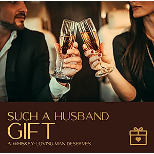 Gifts for Him Husband Boyfriend, -I Love You- Whiskey Stone Gold, Anniversary Valentines Day Stocking Stuffers Birthday Gifts for Boyfriend Him, Whiskey Gifts Bourbon Gifts for Men