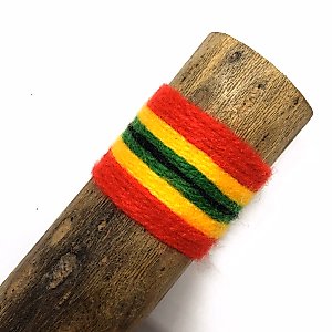 Africa Heartwood Project 30" Cactus Rainstick from Chile - Authentic Handcrafted Rain Stick Musical Instrument with Rasta Yarn Wrap and Durable Sealant