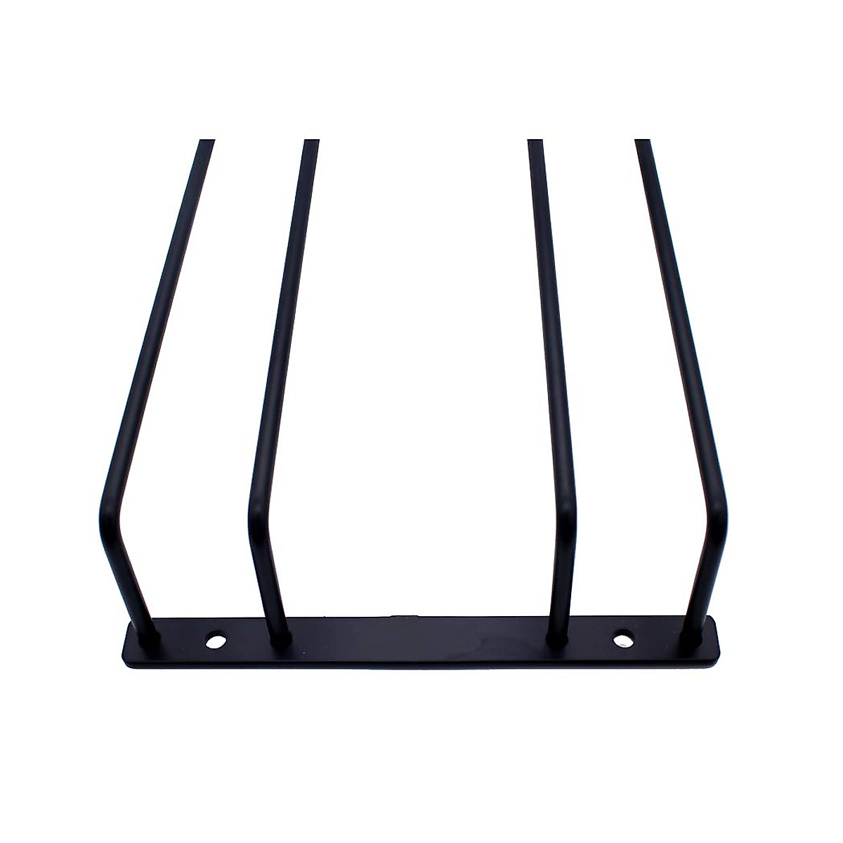 Abcsea 1 Piece Wine Glass Rack Under Cabinet, Stemware Rack Black, Wine Glass Holder, Goblet Wine Rack With Screws, 27cm 2 Rows