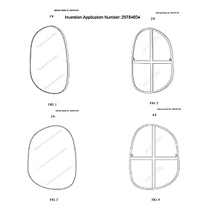 ELEHUME Asymmetrical Mirror for Wall Decor 23"*30", Modern Brass Framed Wall Mirror for Living Room Bathroom Bedroom Entryway