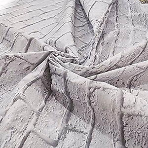 SJOLOON White Brick Wall Backdrop White Brick Photo Backdrop Thin Vinyl Photography Backdrop Background Studio Prop 10931 (8x8FT)