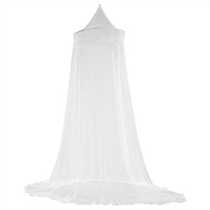 bed net Bed Netting Elegant Ruffle Lace Bed Canopy for Little Princess Baby Children (White)