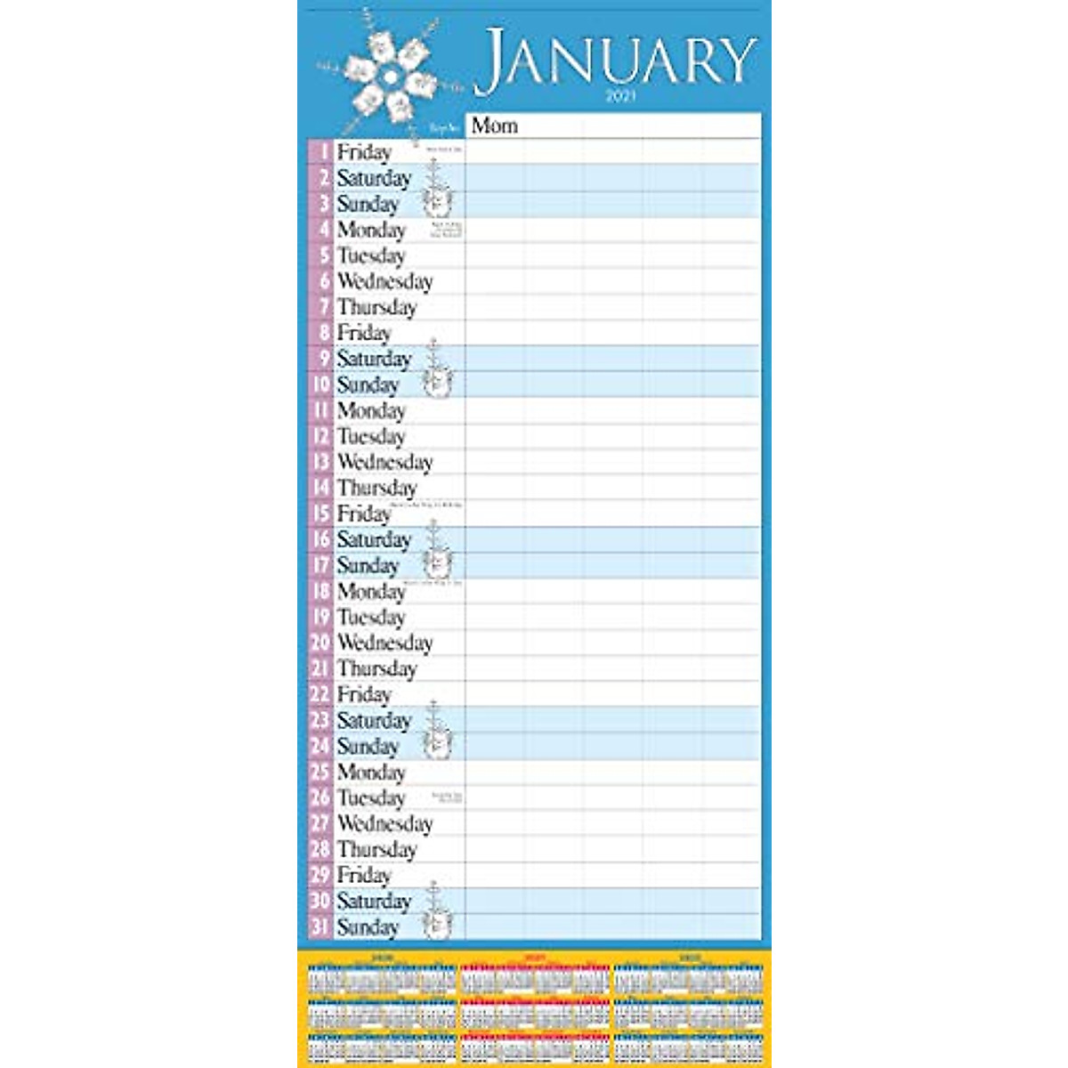 Mom's Family Wall Calendar 2021