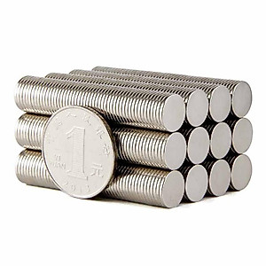 wotoy 60 Pieces 10 x 1mm DIY Personalized Refrigerators Magnets for Fridge Door Whiteboard Map Bulletin Boards