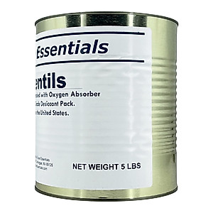 1 Can of Future Essentials Lentils, Dried, #10 Can, 5 lbs Net Weight