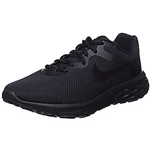 Nike Revolution 6 Black/Black-DK Smoke Grey 9