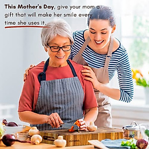 End Grain Butcher Block Cutting Board [2" Thick] Made of Teak Wood and Conditioned with Beeswax, Linseed & Lemon Oil. 17" x 11" by Ziruma