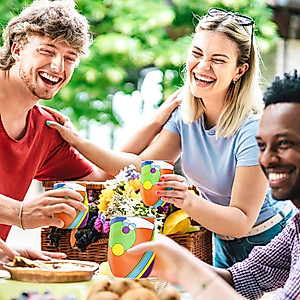 RainCaper 18/8 Stainless Steel Insulated Water Tumbler with Straw | 24oz, BPA-Free, Double Wall for Hot & Cold | Travel-Friendly, Cup Holder Ready (Frank Lloyd Wright March Balloons)