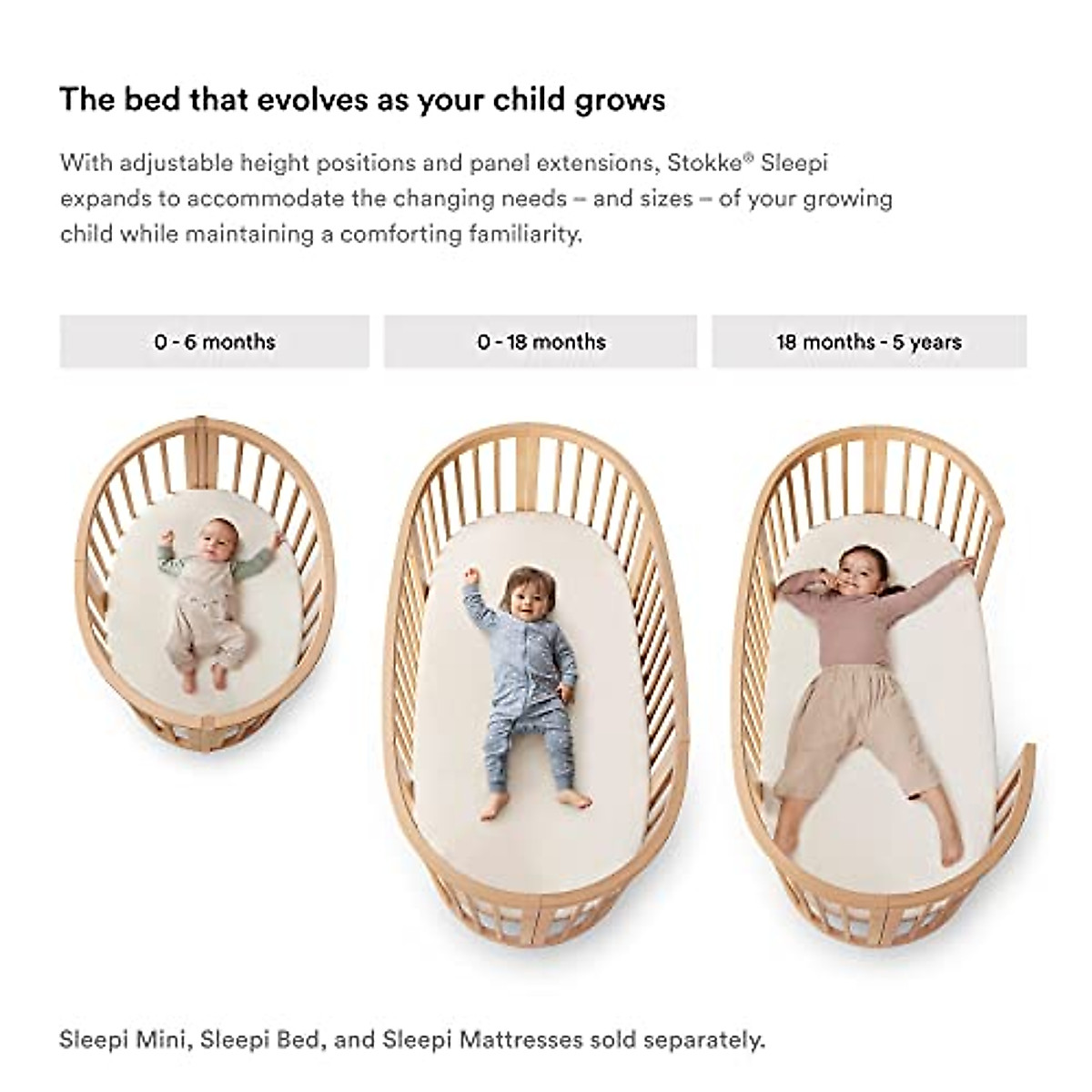 Stokke Sleepi Protection Sheet, White - Protects Mattress Against Accidents & Spills - Compatible with The Oval Sleepi Mattress - Exterior Made of Breathable 3D Mesh - Machine Washable