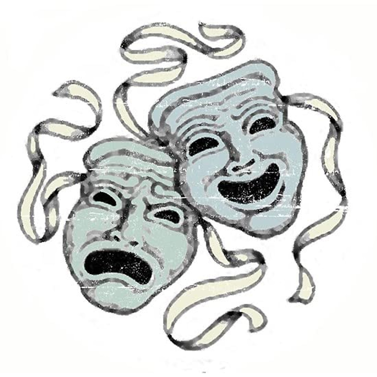 CafePress Vintage Comedy Tragedy Mask Mug Ceramic Coffee Mug, Tea Cup 11 oz