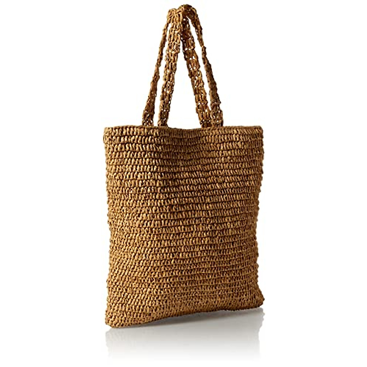The Drop Women's Ealga Flat Handle Straw Tote, Natural, One Size
