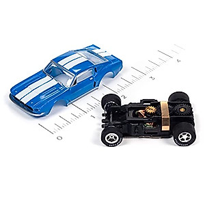 Auto World Xtraction 1967 Shelby GT500 Mustang (Blue) HO Scale Slot Car