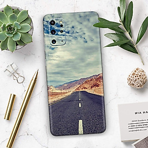 DesignSkinz Desert Road Protective Vinyl Decal Wrap Skin Cover Compatible with The Samsung Galaxy S20 (Screen Trim & Back Glass Skin)