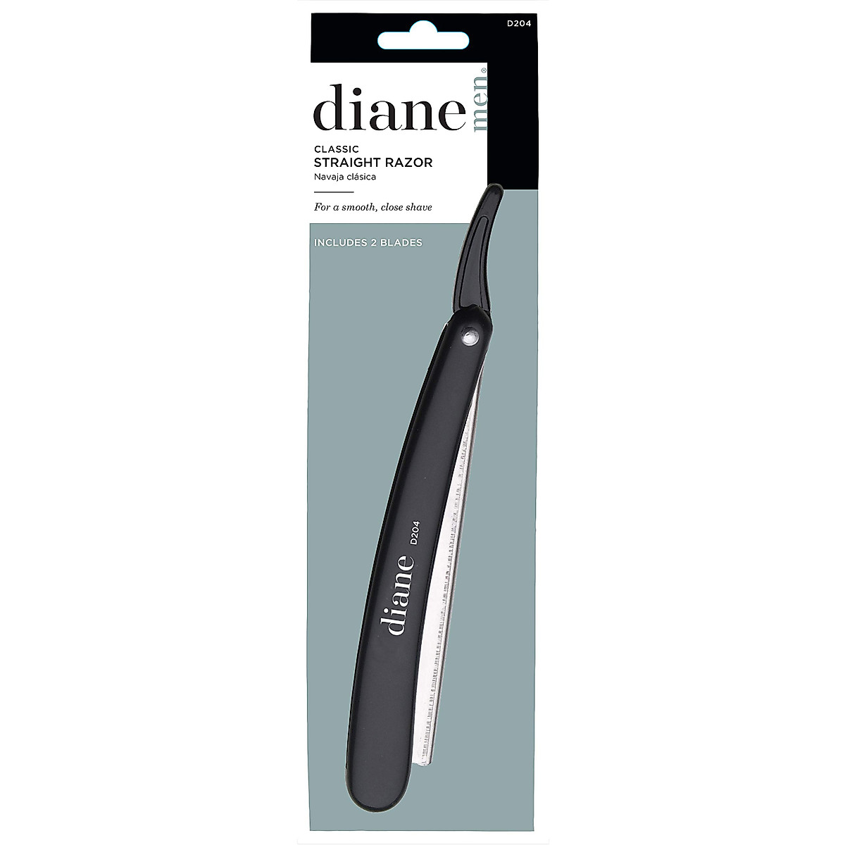 Diane Classic Straight Razor, Black, 2 lades
