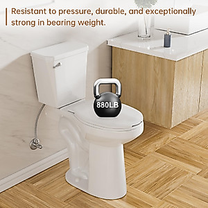 SUPERFLO 21 Inch High Toilet Elongated Extra Tall Toilets with Comfort Height Toilet Seat & 1.28 GPF Single Flush, Suitable For Seniors & Tall Person