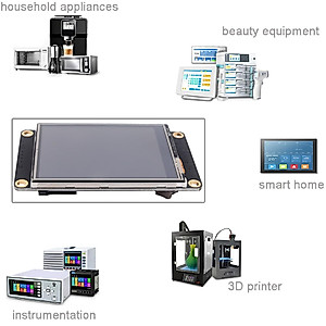 DIYmalls Nextion Enhanced 3.2 inch HMI Display Resistive Touch Screen 5V TFT LCD 400x240 for Arduino ESP32 (NX4024K032)
