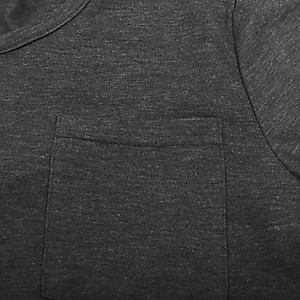 Bravetoshop Women Basic Tees Shirts Short Sleeve V Neck Classic Striped T Shirts Casual Summer Plus Size Blouse (Gray,XXL)