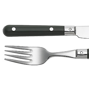 Ginkgo International Le Prix 5-Piece Stainless Steel Flatware Place Setting, Moss Green, Service for 1