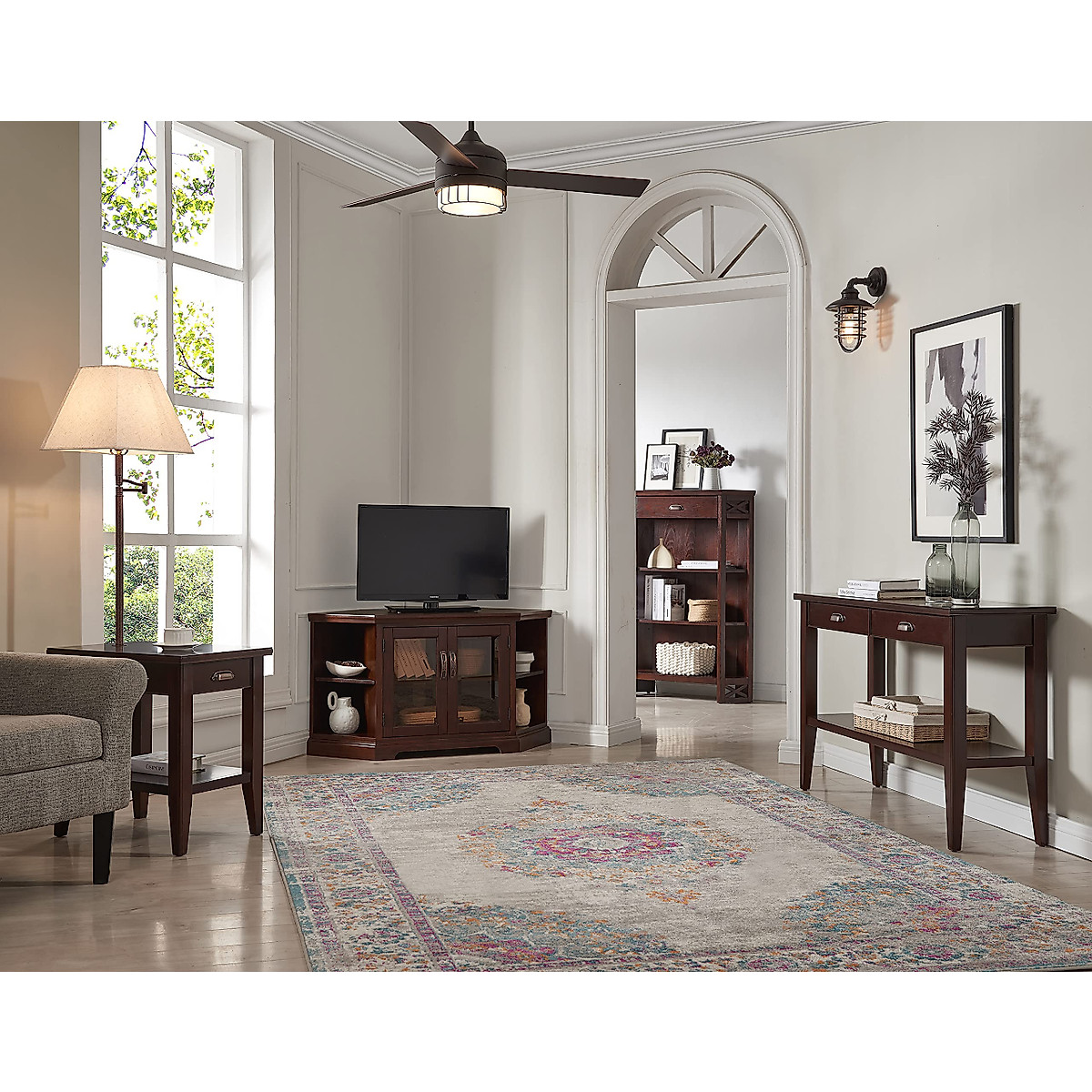 Design House 157347 Ajax Industrial Modern Indoor Ceiling Fan with LED Light Kit, 3-Blades, Reverse Airflow, Wall Control, 52-inch, Oil Rubbed Bronze