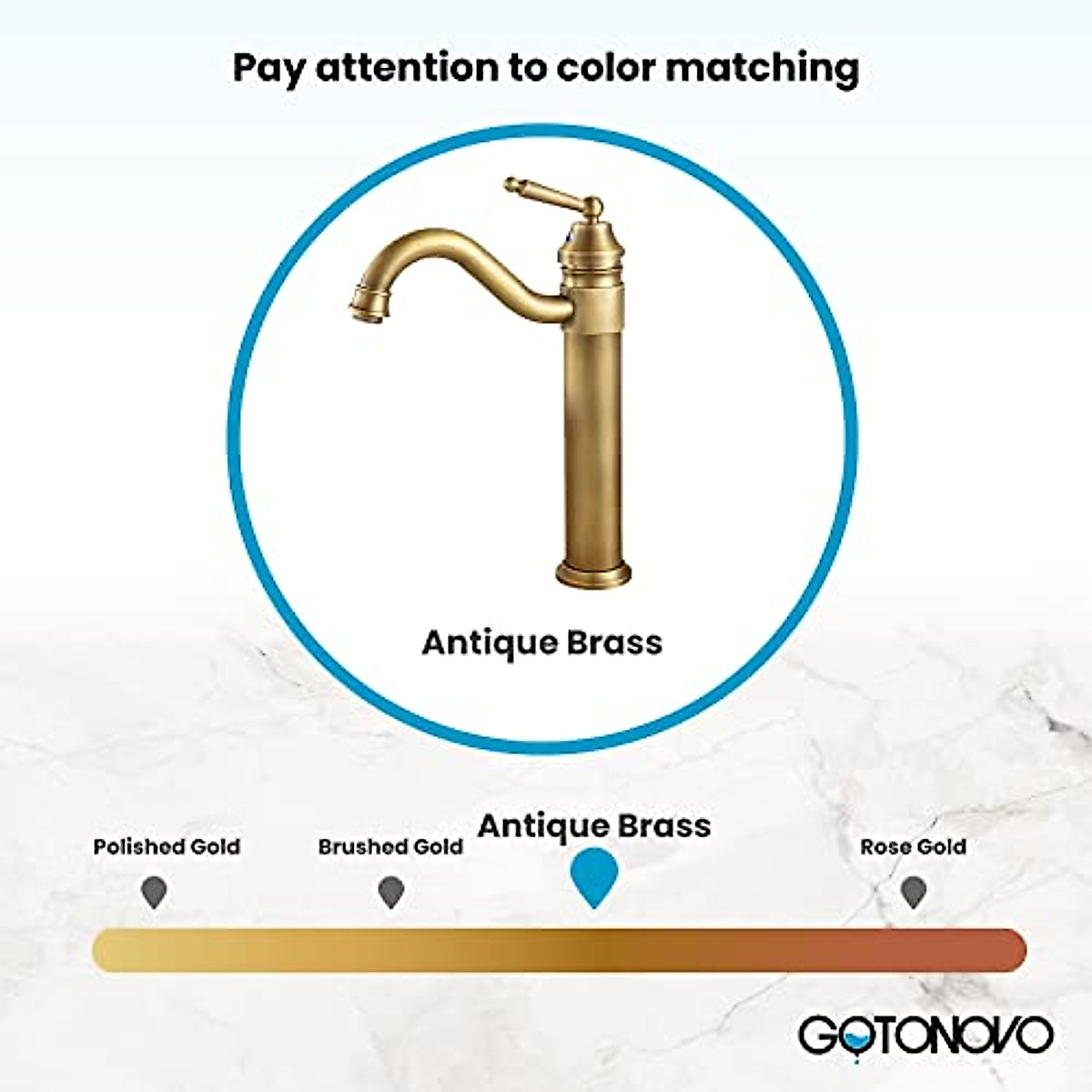 Antique Brass Single Handle Bathroom Sink Faucet Brushed Brass Long Reach Bathroom Faucet Mixer Tap Brushed Brass Pop Up Drain Without Overflow Included Hot and Cold Water