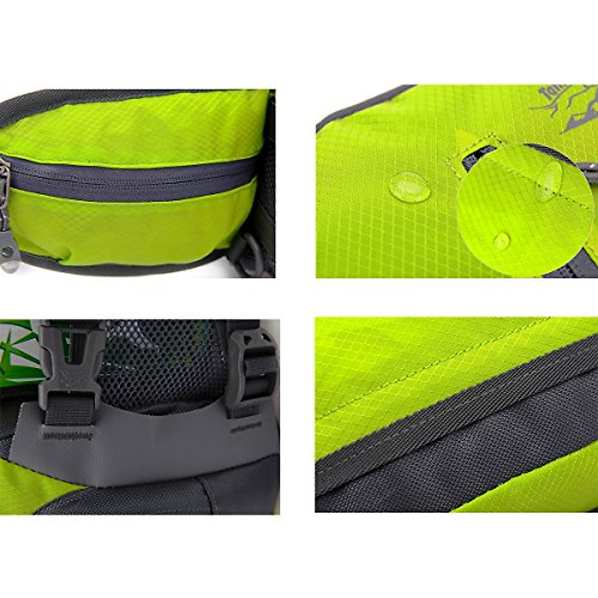 XianYingXu Multifunctional Water Resistant Outdoor Waist Pack Backpack Shoulder Bag Daypack with Water Bottle Pockets Waist Bag Fanny Pack for Running/Hiking/Camping/Cycling/Traveling (Black)