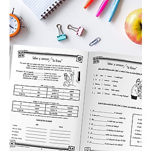 Skills for Success Spanish Workbook Grades 6-12 , Middle School and High School Vocabulary Building, Grammar Practice for Homeschool or Classroom (128 pgs)