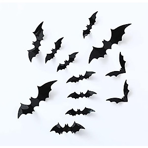 Halloween Balloon Arch Garland Kit 168pcs Large Pumpkin Orange Black White Sand Balloons 3D Bat Stickers for Halloween Party Decorations
