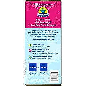 Fresh Step Simply Unscented Light Weight Clumping Litter, Fresh Step Unscented Cat Litter With Activated Charcoal Technology, 15.4 lb. Box