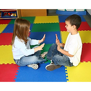 Norsk Multi-Purpose Reversible Foam Mats - EVA Foam Interlocking Tiles (Gray/Black 32 Tiles - 128 sq. Ft.)