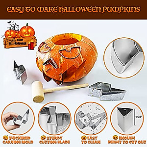 365park Pumpkin Carving Kit,11PCS Carvable Pumpkin Carving Tools for Halloween Decorations,Heavy Duty Stainless Steel Pumpkin Carving Tools Set Gift for Halloween