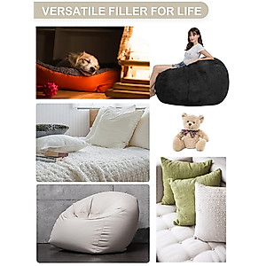 HDMLDP 5LBS Bean Bag Filler High Density Shredded Memory Foam Pillow Stuffing Beanbag Filling for Couch Big Joe Bean Bag Chair