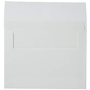 Strathmore 105-680 Photo Mount Cards, White Decorative Embossed Border, 100 Cards & Envelopes