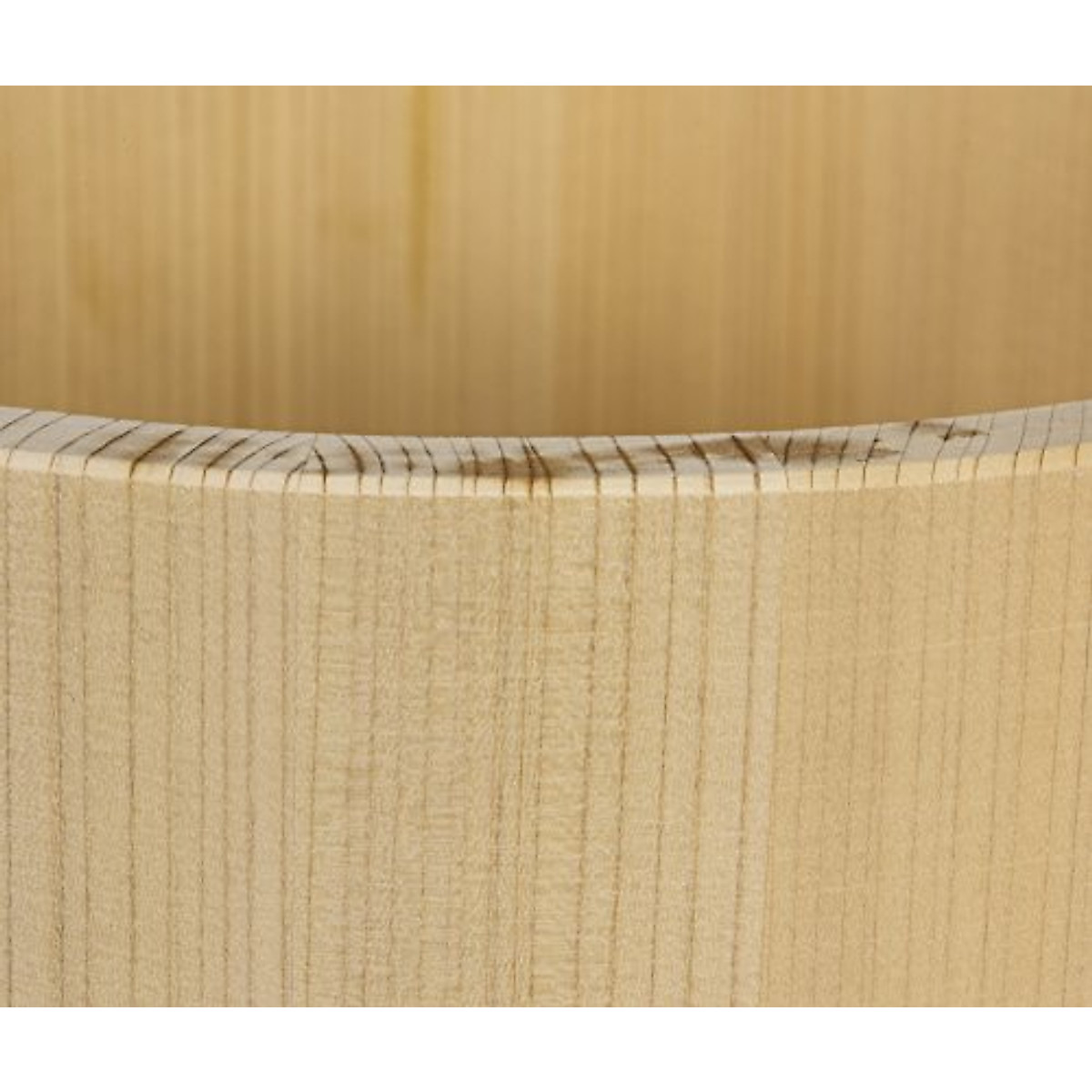 Wooden Japanese Bath Bucket - Onsen Style Shower Caddy for Your Bath-time Essentials, Made with Water-Resistant Hinoki Cypress Wood