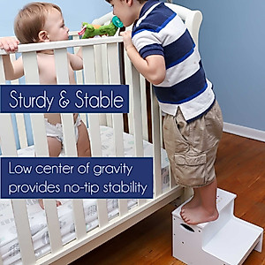 Wood Storage Natural Step Stool - Peacock