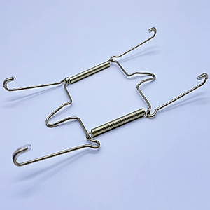 Xinlinke 5Pcs 6-Inch Small Invisible Plate Wire Hanger Wall Holders with Protective Rubber Cover for 5" to 7" Decorative Tray