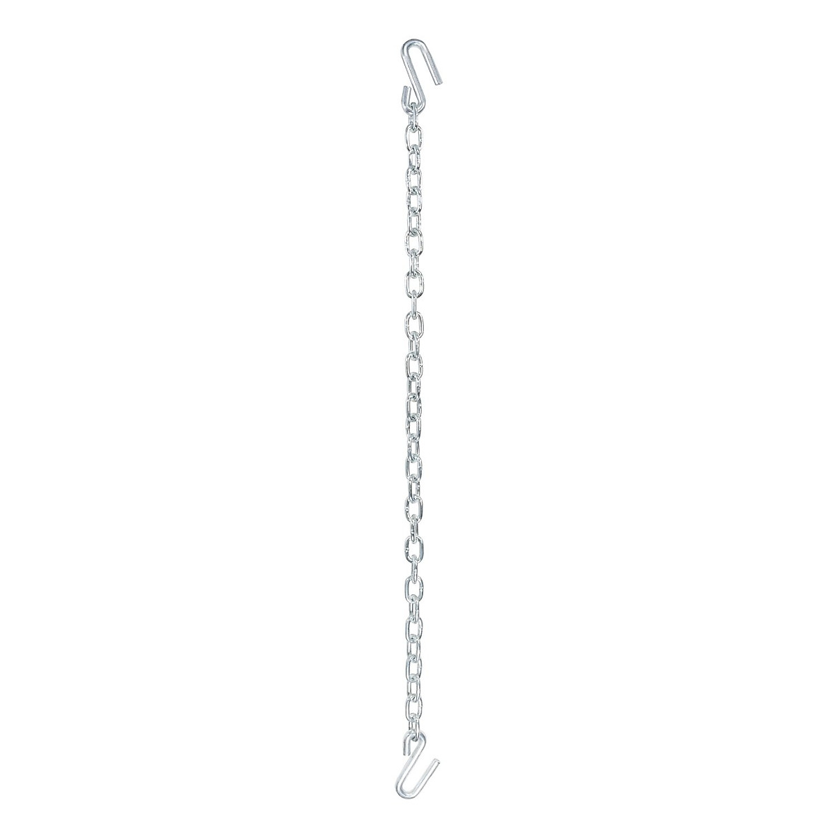 CURT 80301 48-Inch Trailer Safety Chain with 17/32-In S-Hooks, 7,000 lbs Break Strength