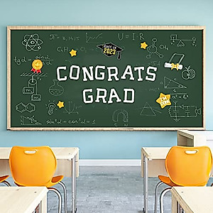 Mosailles 2023 Graduation Car Decorations Magnets Congrats Grad Magnetic Stickers Parade Decor Signs Class of 2023 Graduate Cap Diploma Banner Refrigerator Decal Garage Door Theme Party, White
