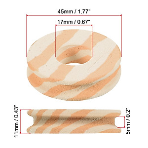 PATIKIL 1.77 Inch Fishing Line Spool, 100 Pack EVA Foam Fishing Winding Board Plates Fly Fishing Gear Organizer for Fishing Line Storage, Wood Color