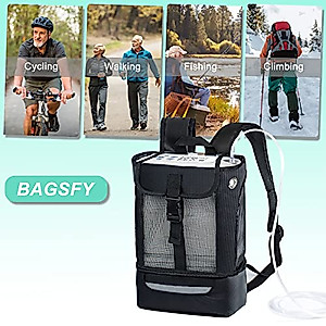 BAGSFY Upgraded Oxygen Concentrator Backpack for Inogen One G5, G3, Lightweight Machine Carrying Bag for Inogen One G5 Accessories and Battery.